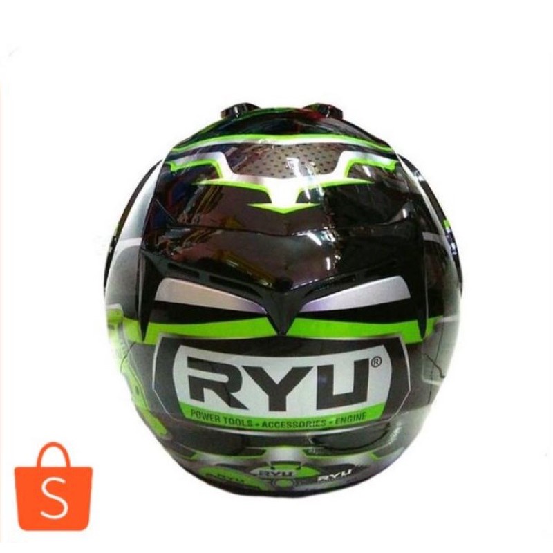 Ryu Sni Motorcycle Helmet Sni Half Face Helmet (RANDOM STICKER ...