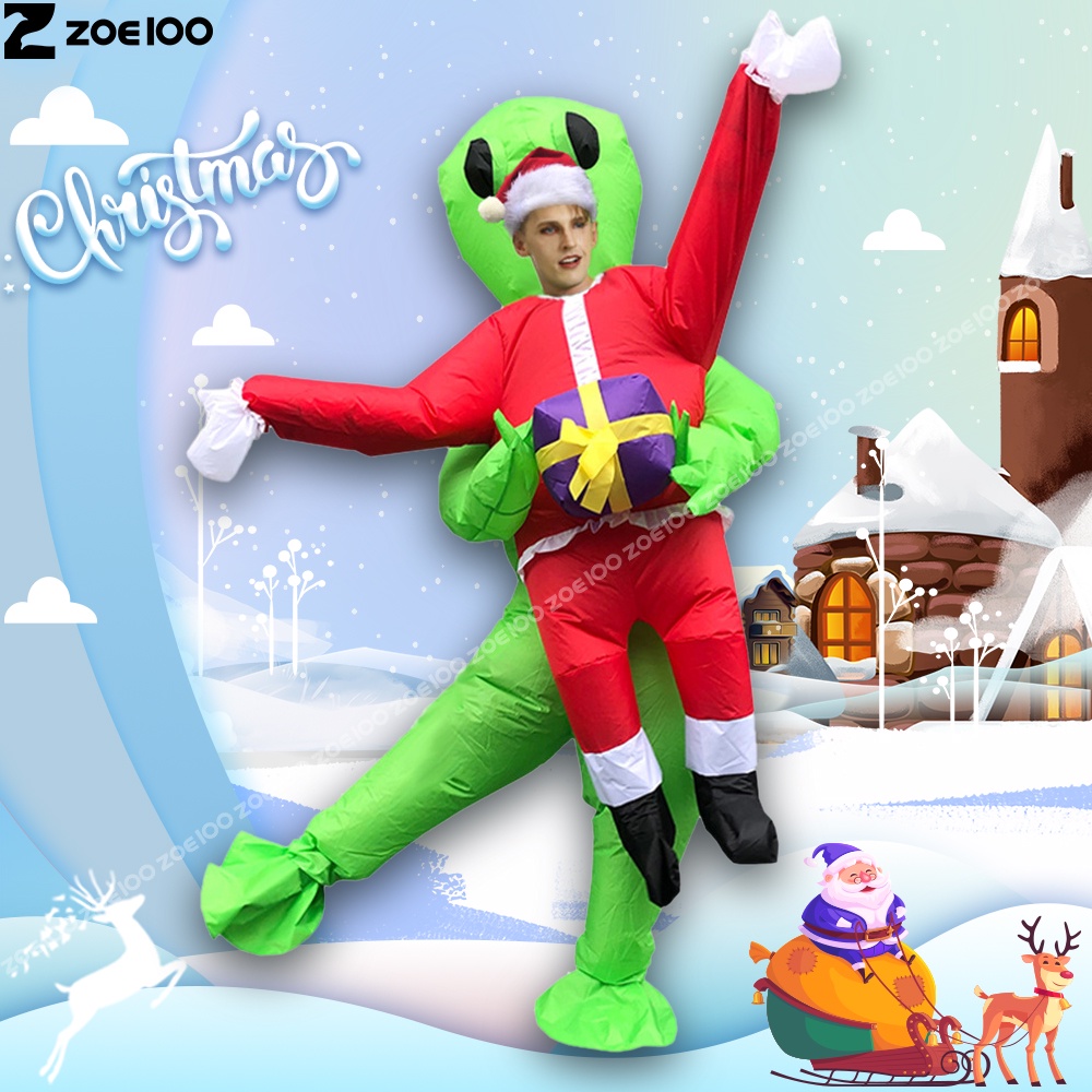 Christmas Alien Inflatable Costume Adult Party Christmas Halloween ...