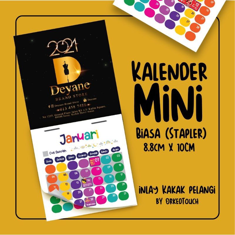 Mini Calendar 200pcs | Shopee Philippines