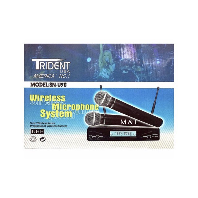 Trident SN-U90 UHF Professional Wireless Microphone | Shopee Philippines