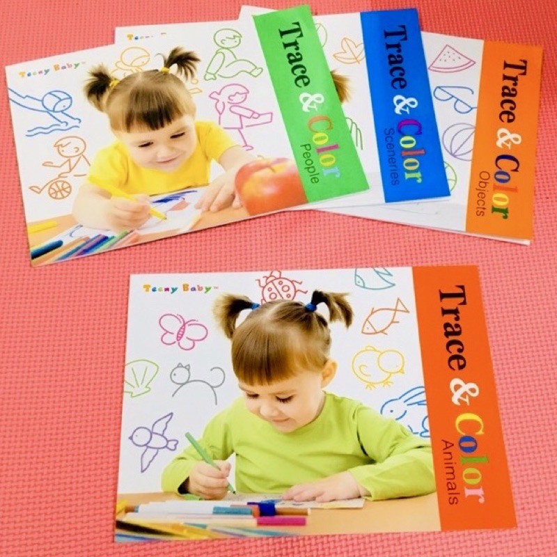 4in1 Trace and Coloring Book Activity Books for Kids | Shopee Philippines