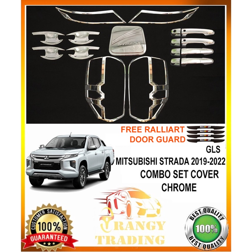 Mitsubishi Strada 2019 to 2023 GLS/ATHLETE Garnish Combo set cover ...