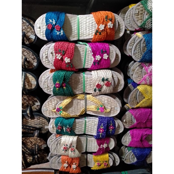 INDOOR SLIPPERS (NATIVE) with design (Assorted) | Shopee Philippines