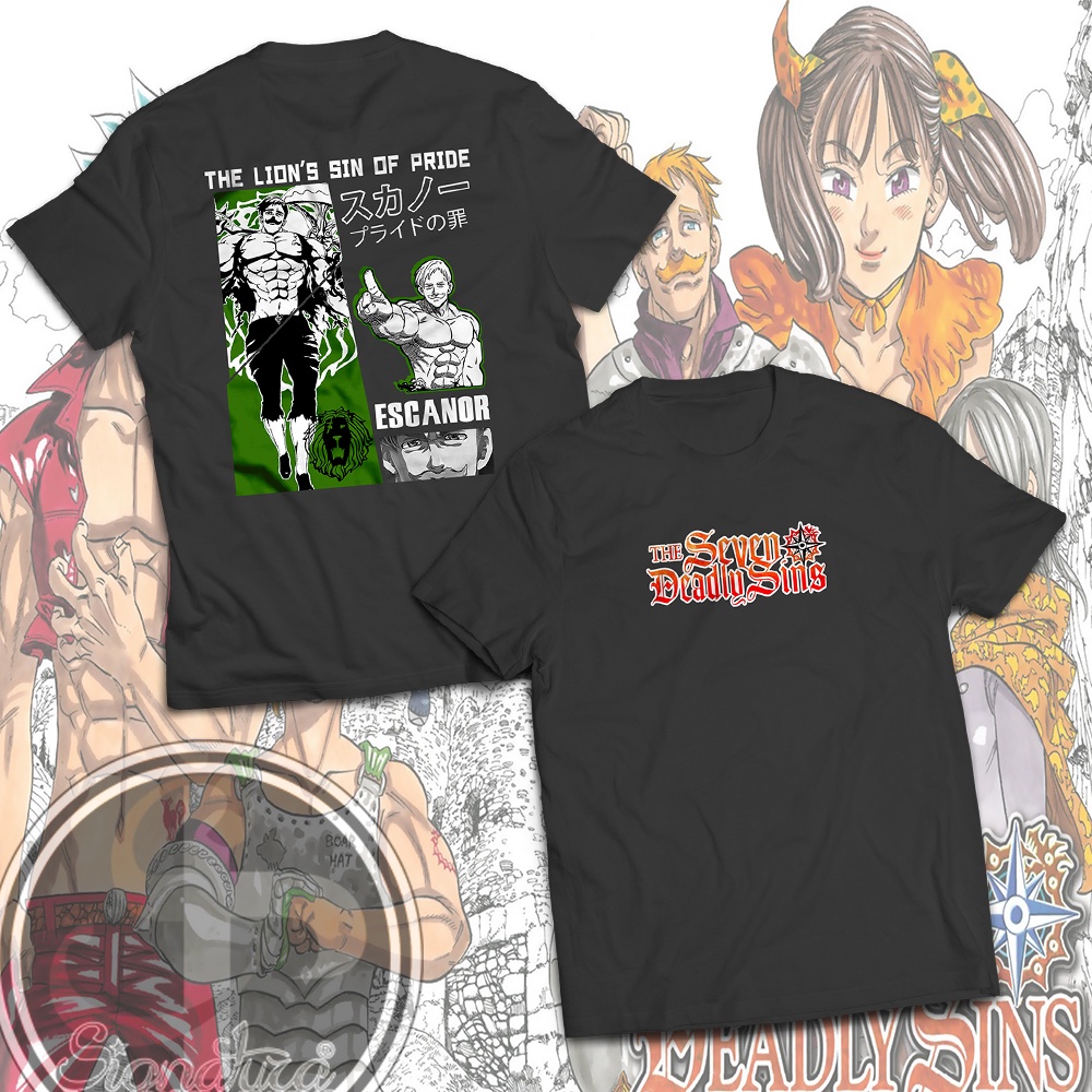 Signatura Tees The 7 Deadly Sins | Escanor Character Shirt Design ...