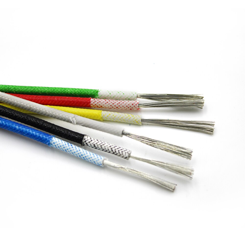 Heat resistant 300°C wire 0.3mm 0.5mm 0.75mm 1.0mm 1.5mm 2.5mm 4mm 6mm ...