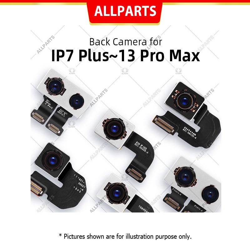 Allparts 100% Test Rear Camera for 7 8 Plus X Xs Xs Max 11 12 13 Pro ...