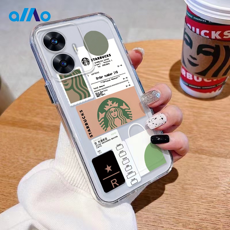 For Realme 11 Pro Plus 5G 11 ProC55 Starbucks label For Realme C53 C33 ...