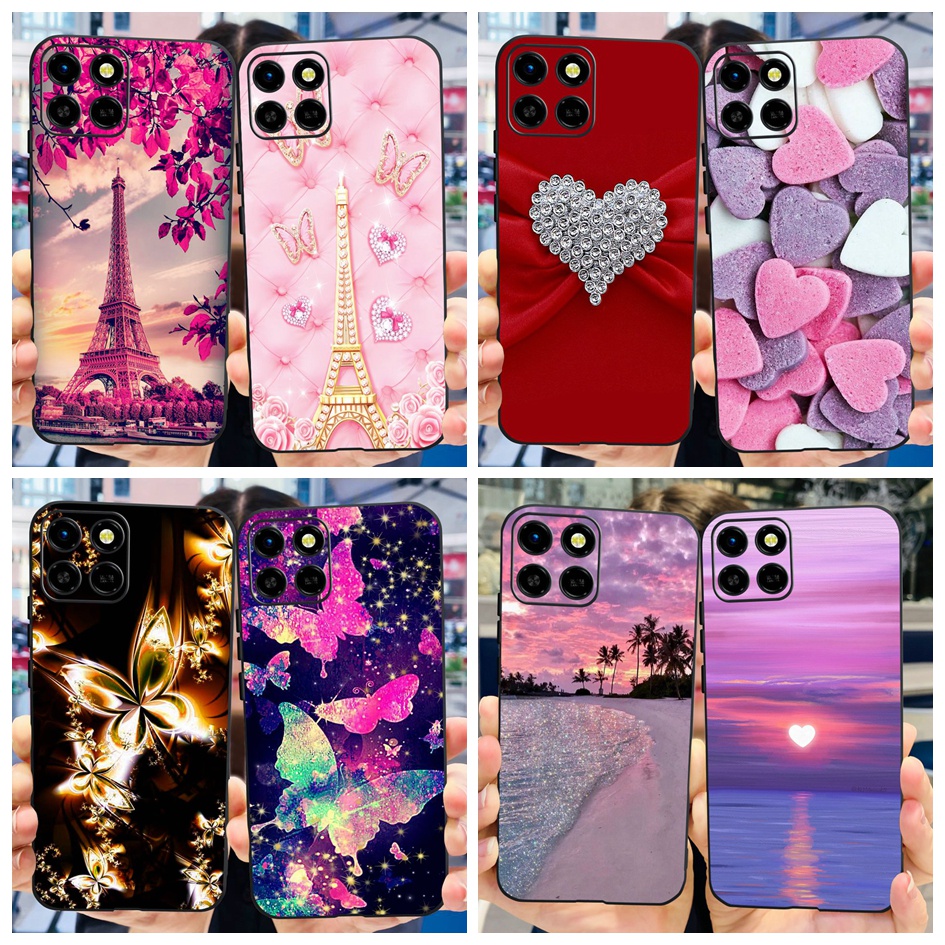 Infinix Smart 6 HD X6512 Cartoon Casing Cute Butterfly Love Heart ...