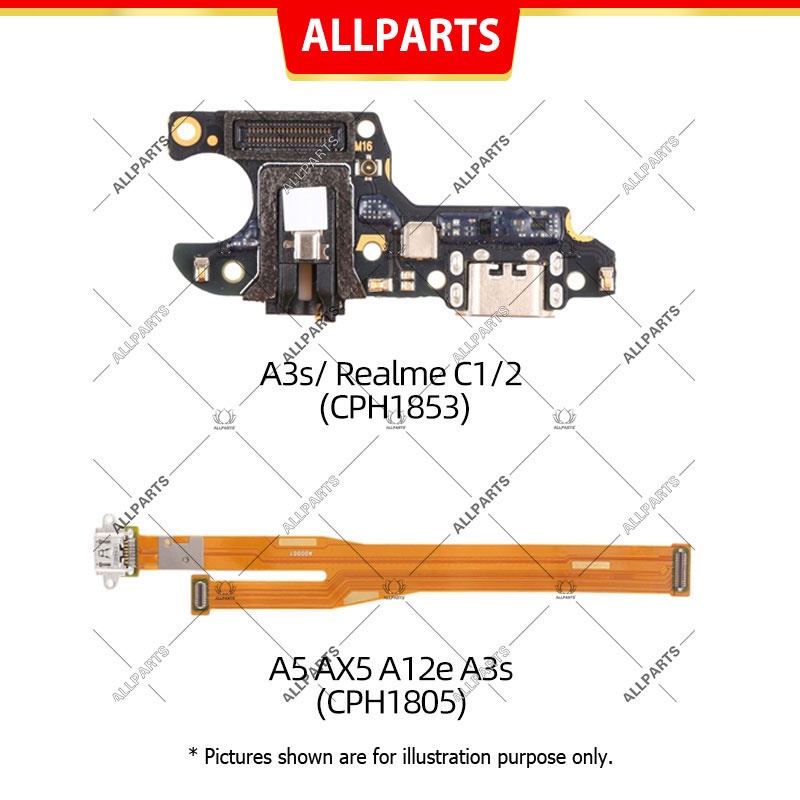 Allparts Usb Charging Port Board Flex Cable Connector For Realme C1 / 2 ...