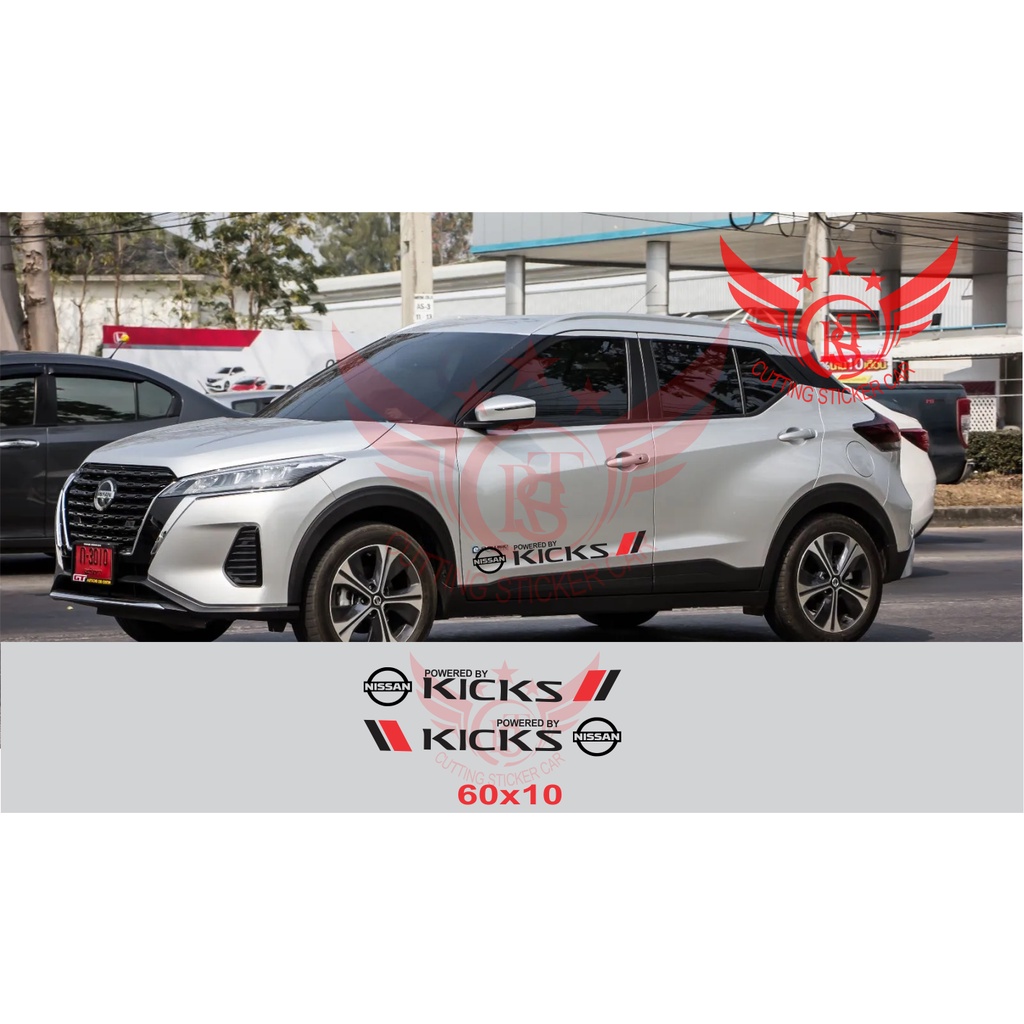 Kicks Car sticker powered by cutting sticker For nissan kicks Car Side ...