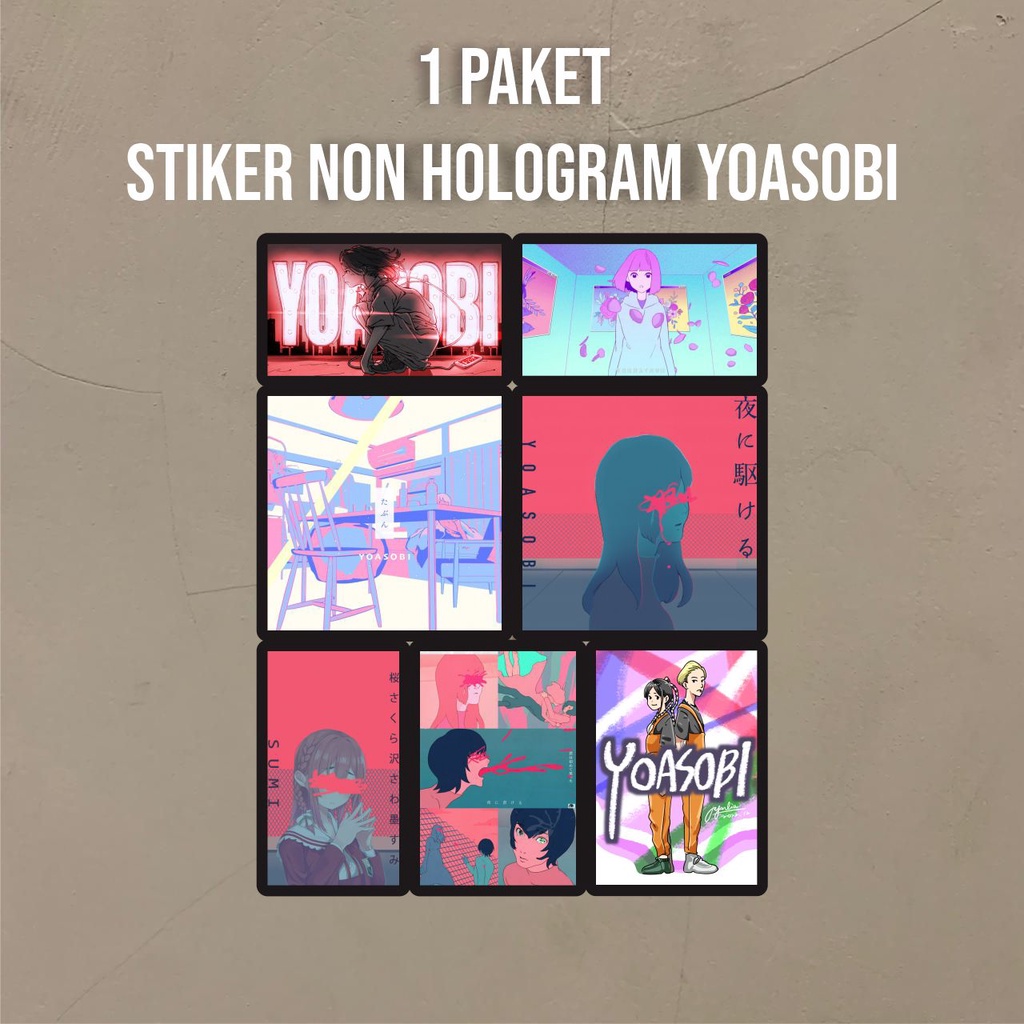 Yoasobi Hp And Laptop Non Hologram Anime Stickers 1 Package (Non ...