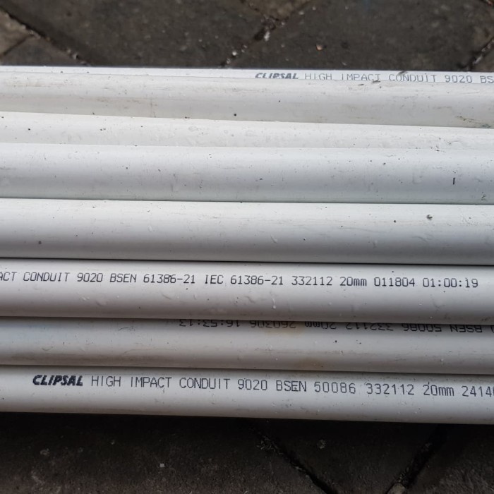 Clipsal 20Mm Electrical Pipe/20Mm Clipsal Pvc Conduit Pipe | Shopee ...