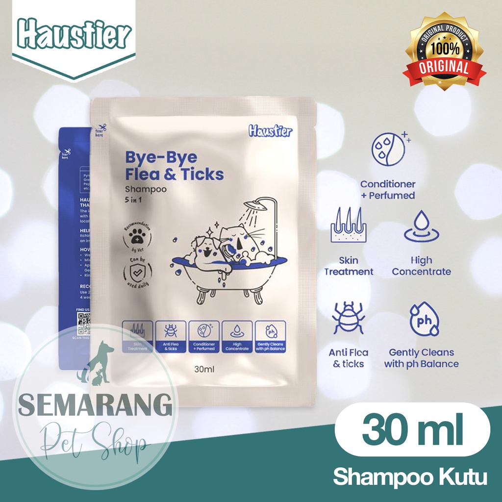 SAMPO Haustier Bye Bye Flea & Ticks Flea & Ticks Flea Shampoo 30ml ...