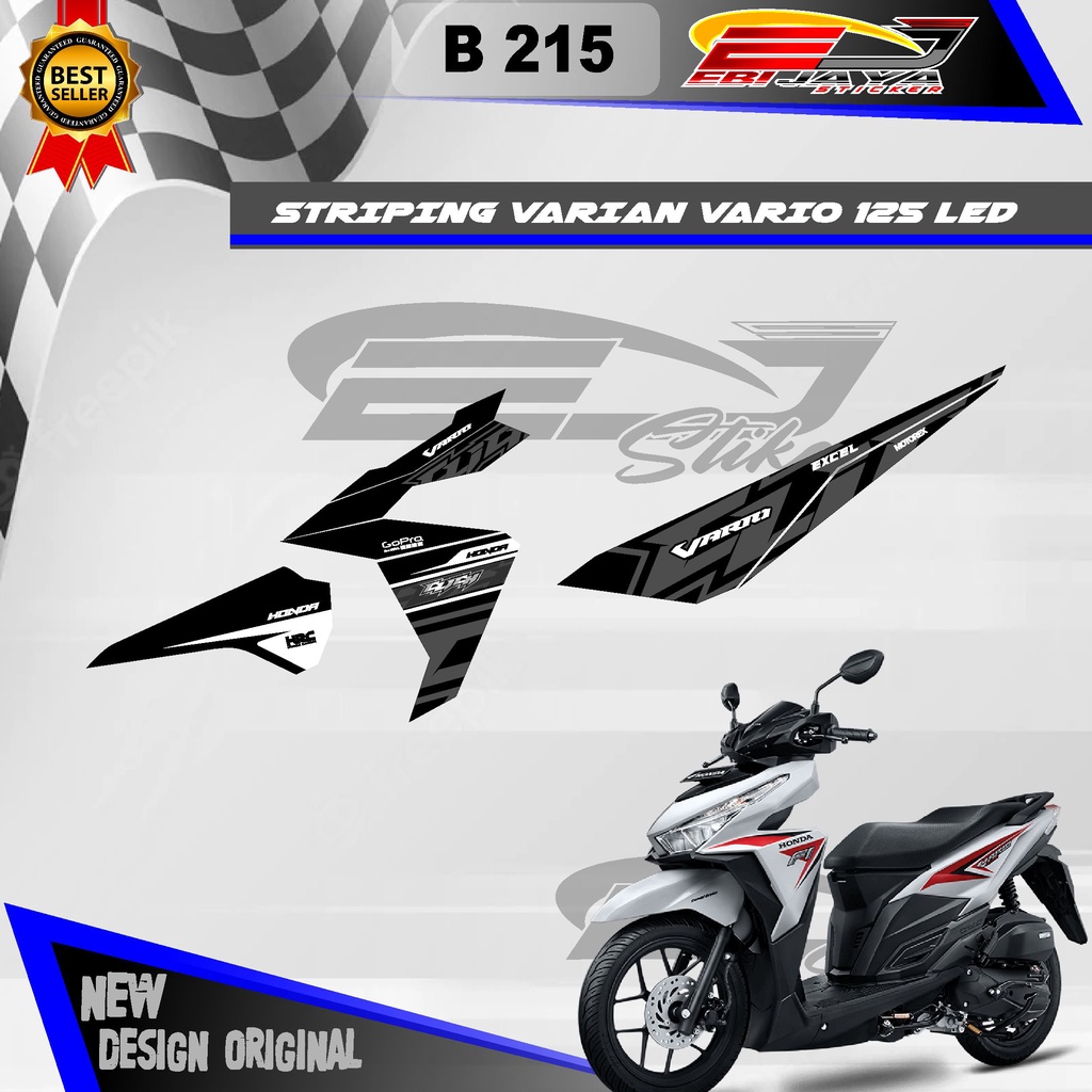 Honda VARIO 125 LED RACING CONCEPT STICKER / HONDA VARIO 125 LED DECAL ...