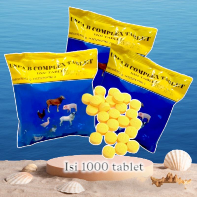 Vitamin B complex chicken beef USFA 1000 tablets | Shopee Philippines