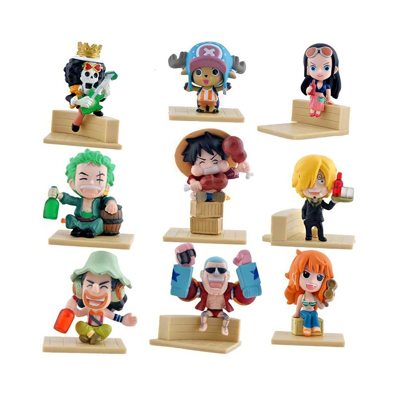 Action Figure Anime one piece Luffy Robin Zoro sanji Chopper brook ...