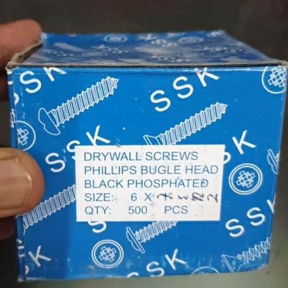 1in Gypsum screws contain 500 SSK | Shopee Philippines