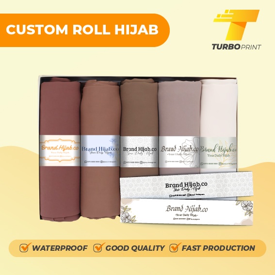 Print Hijab Roll / Hijab Roller / Print Full Color Veil Fastening ...