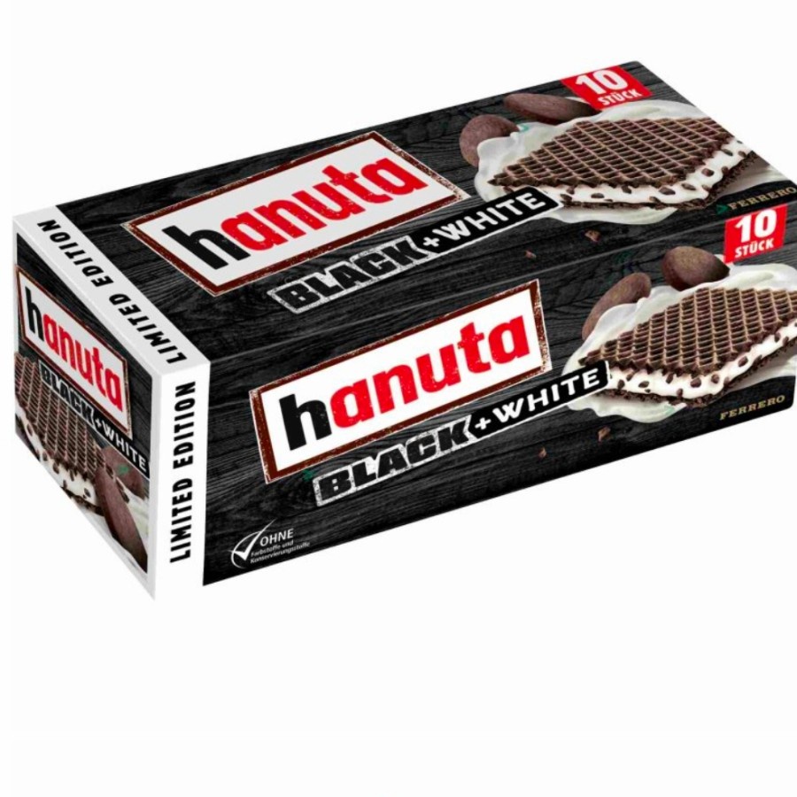 Ferrero HANUTA Black+White Limited Edition 220gram Contents 10pcs ...
