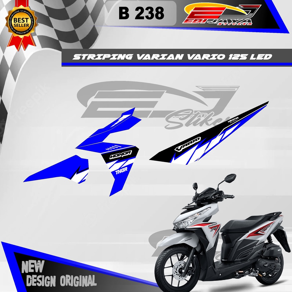 Simple VARIO 125 LED DECAL STICKER / VARIO 125 LED GRAPHIC DECAL ...