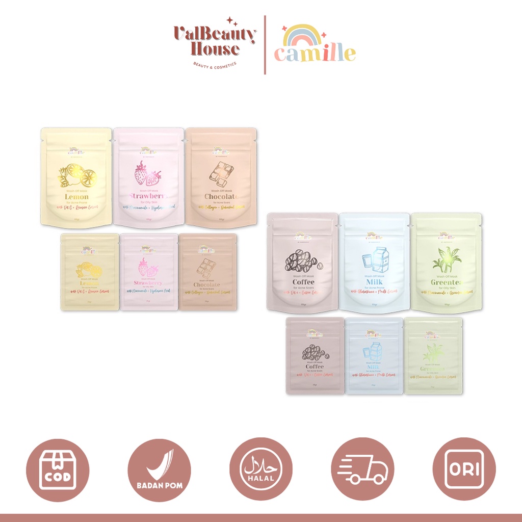 Camille Beauty - Face Organic Mask - Organic Mask (ORIGINAL) | Shopee ...