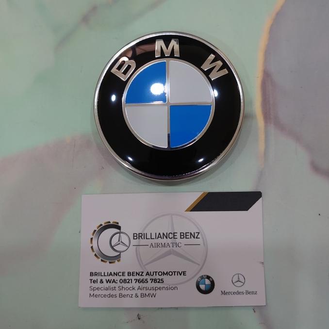 MESIN BMW Emblem Engine Hood 82mm Trunk 74mm Original BMW Engine Hood ...