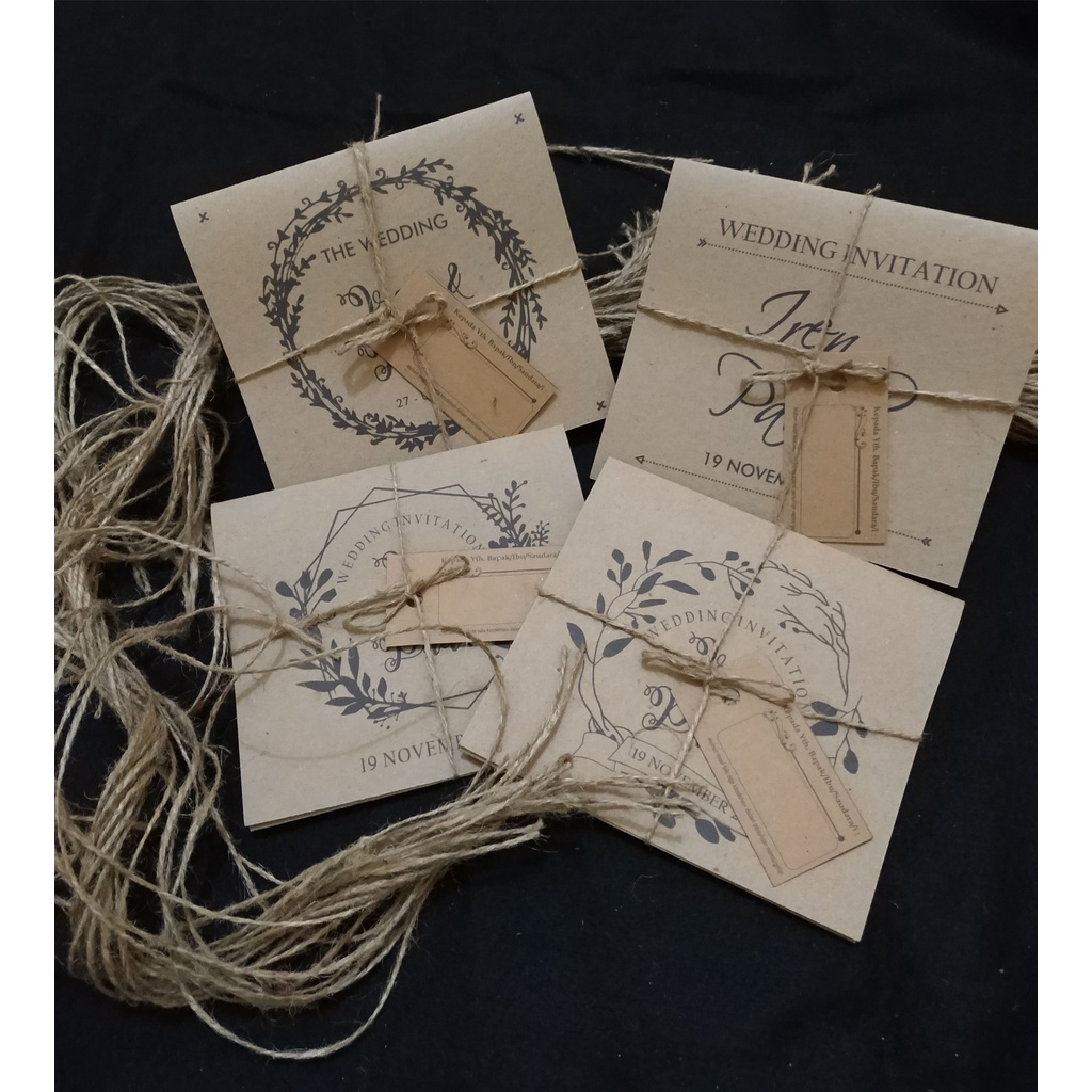 Classic vintage rustic Wedding And Circumcision Invitation ronoa001 ...