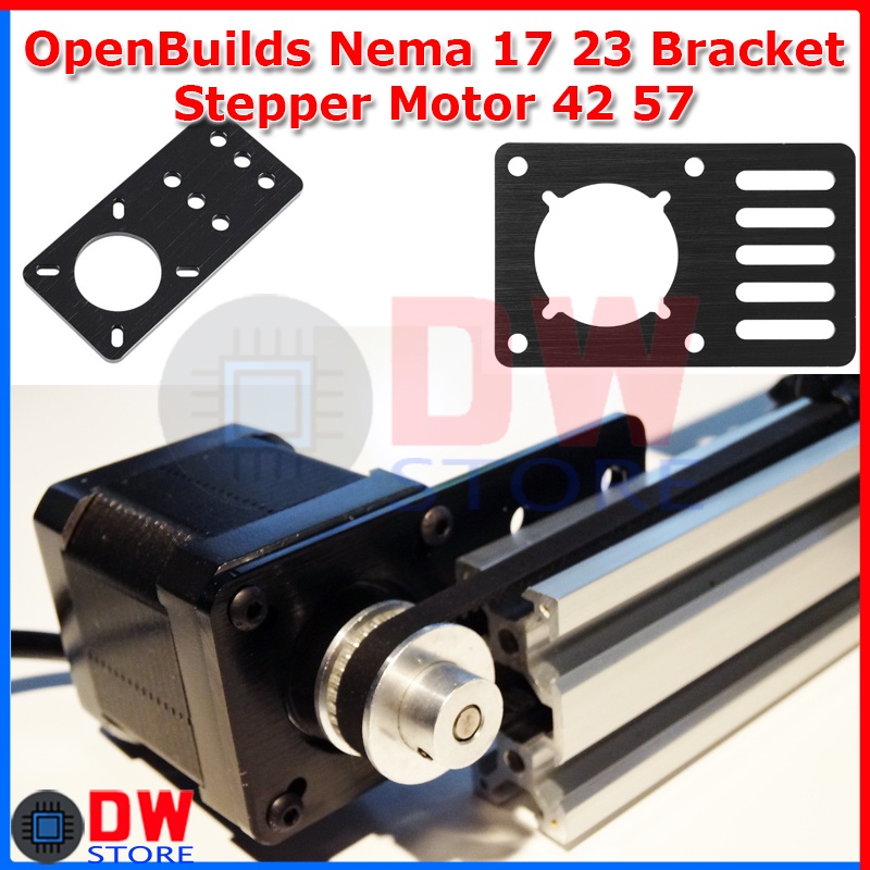 Openbulbs Nema 17 23 Bracket Stepper Motor 42 57 Plate Mount | Shopee ...