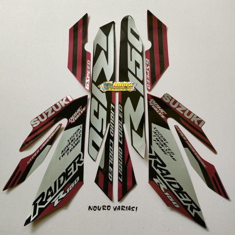 MERAH HITAM Striping suzuki satria fu f 150 led raider 2022 Vietnam ...