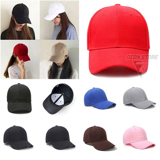 Plain Baseball Cap for Men and Women with Laces Premium Quality ...