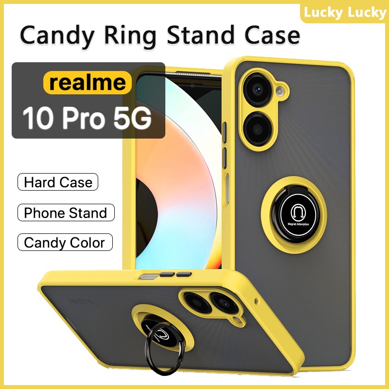 Realme 10 Pro Case Realme 10 Realme 9 Pro Plus 9i Candy Ring Hard ...