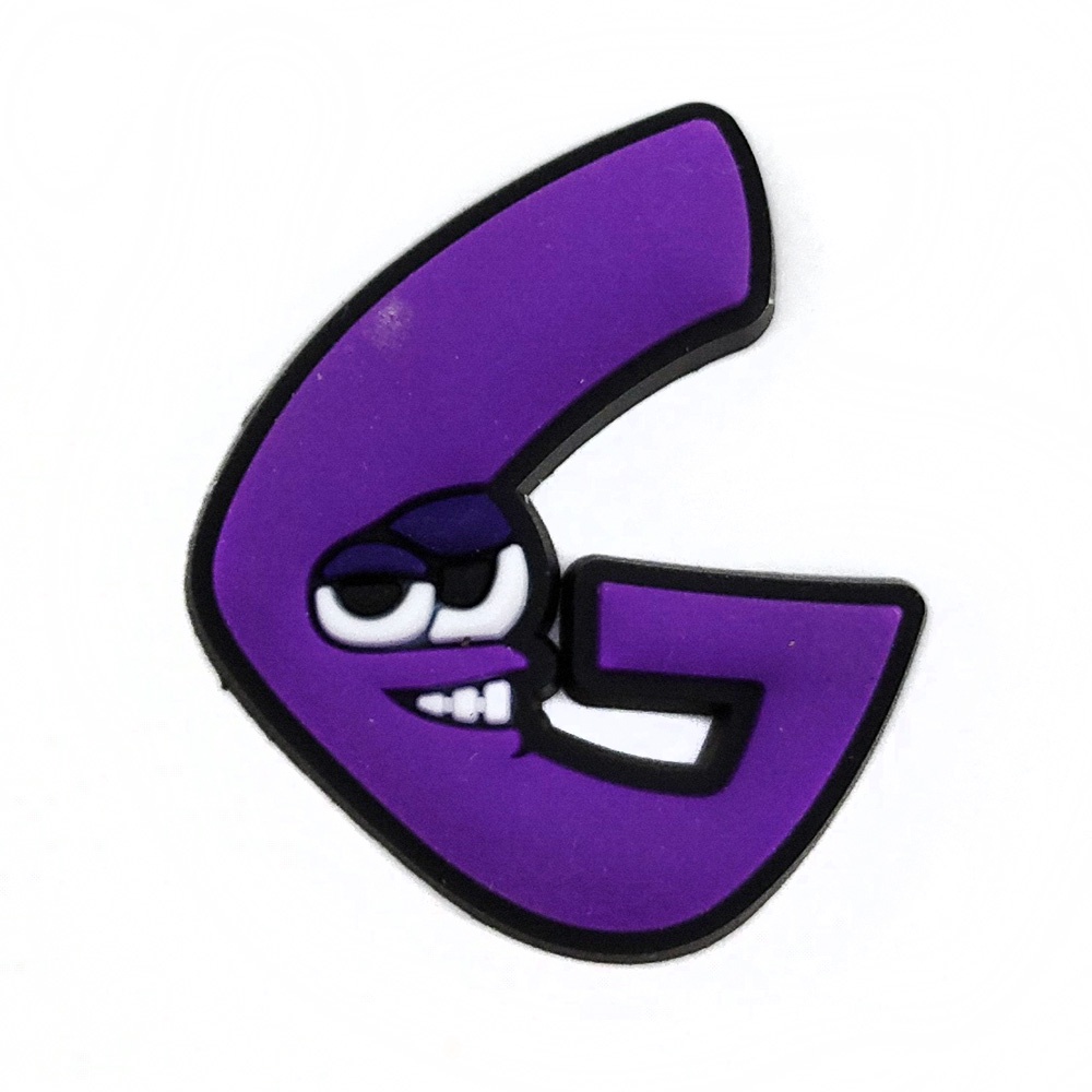 alphabet Crocs Charms Shoe Decoration jibbitz PVC Cute Clog Pins Shoe ...