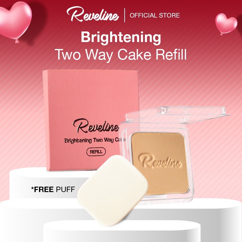 Cm Refill - REVELINE Brightening Two Way Cake with Puff | Shopee Philippines