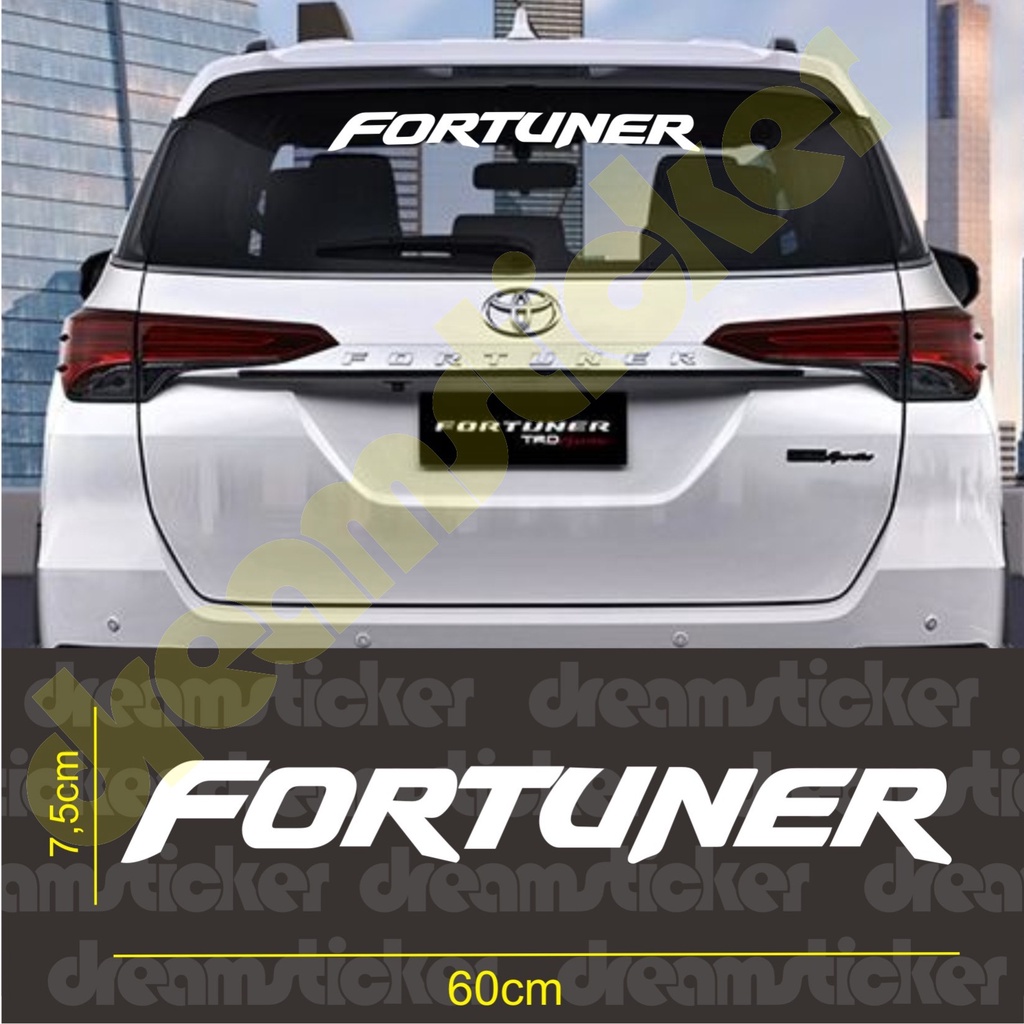 Toyota Fortuner Rear Window Car Sticker | Shopee Philippines