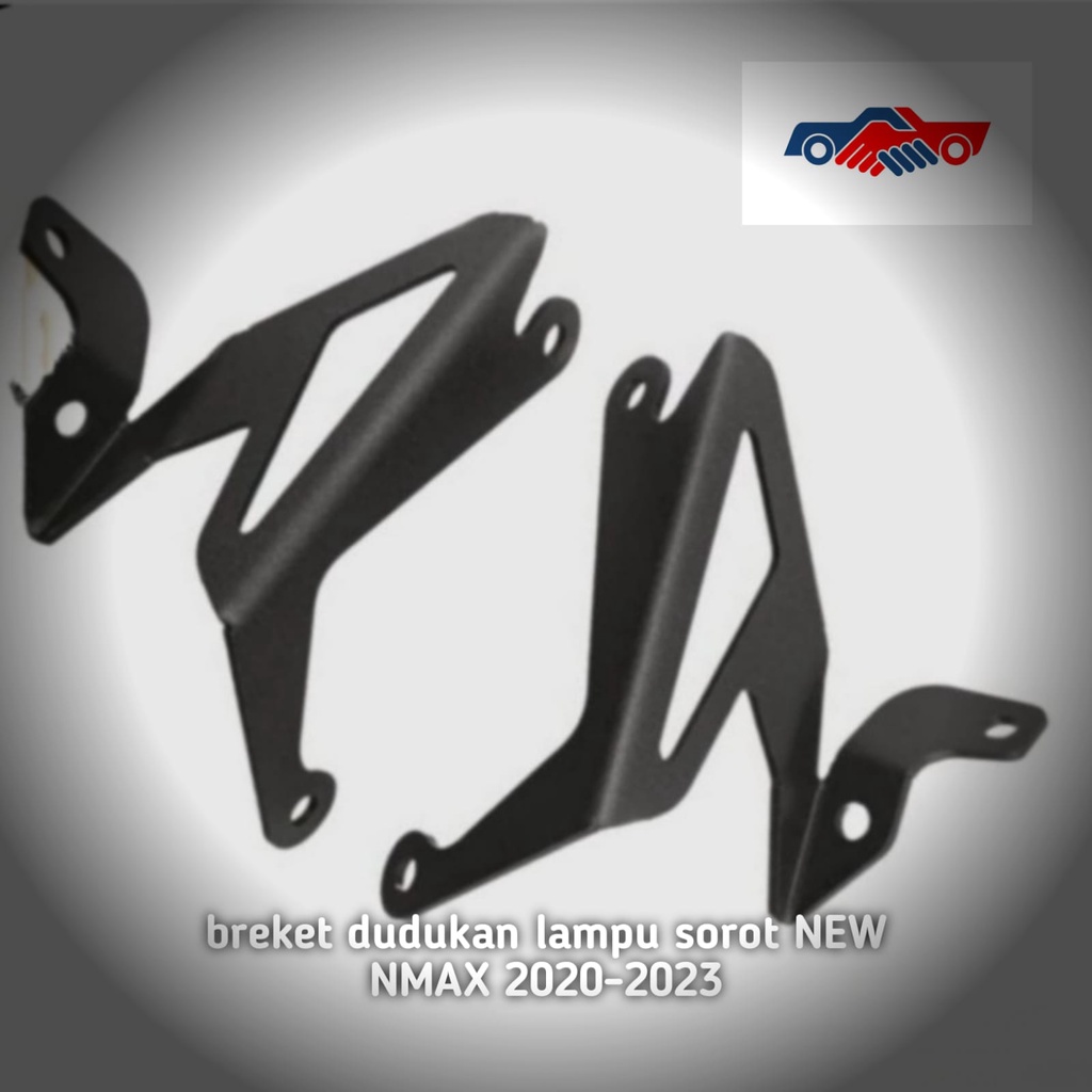 NEW NMAX 2015-2023 black oem spotlight mounting brackets, pair | Shopee ...