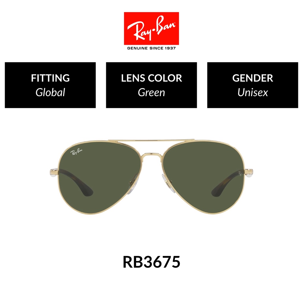 Ray-Ban Core - RB3675 001/31 -Sunglasses | Shopee Philippines