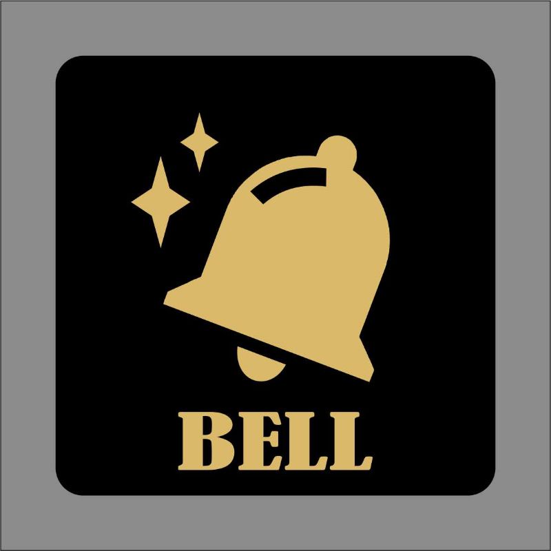HIASAN DINDING Star Door BELL Acrylic SIGN/Door BELL SIGN/BELL Wall ...