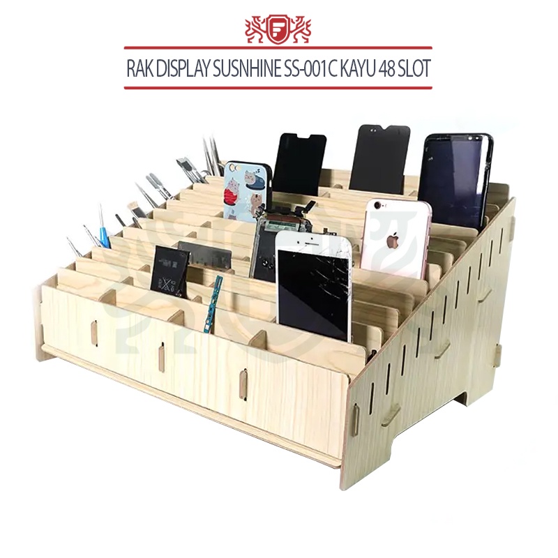 KAYU Sunshine SS-001C Wooden 48-Slot Display Rack | Shopee Philippines