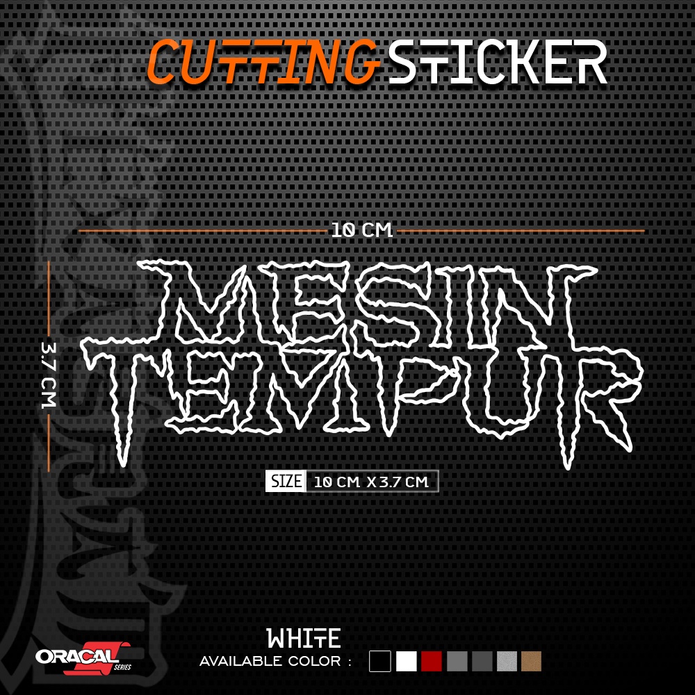 MESIN Cutting MAN TEMPUR MACHINE logo sticker | Tempur MACHINE Music ...
