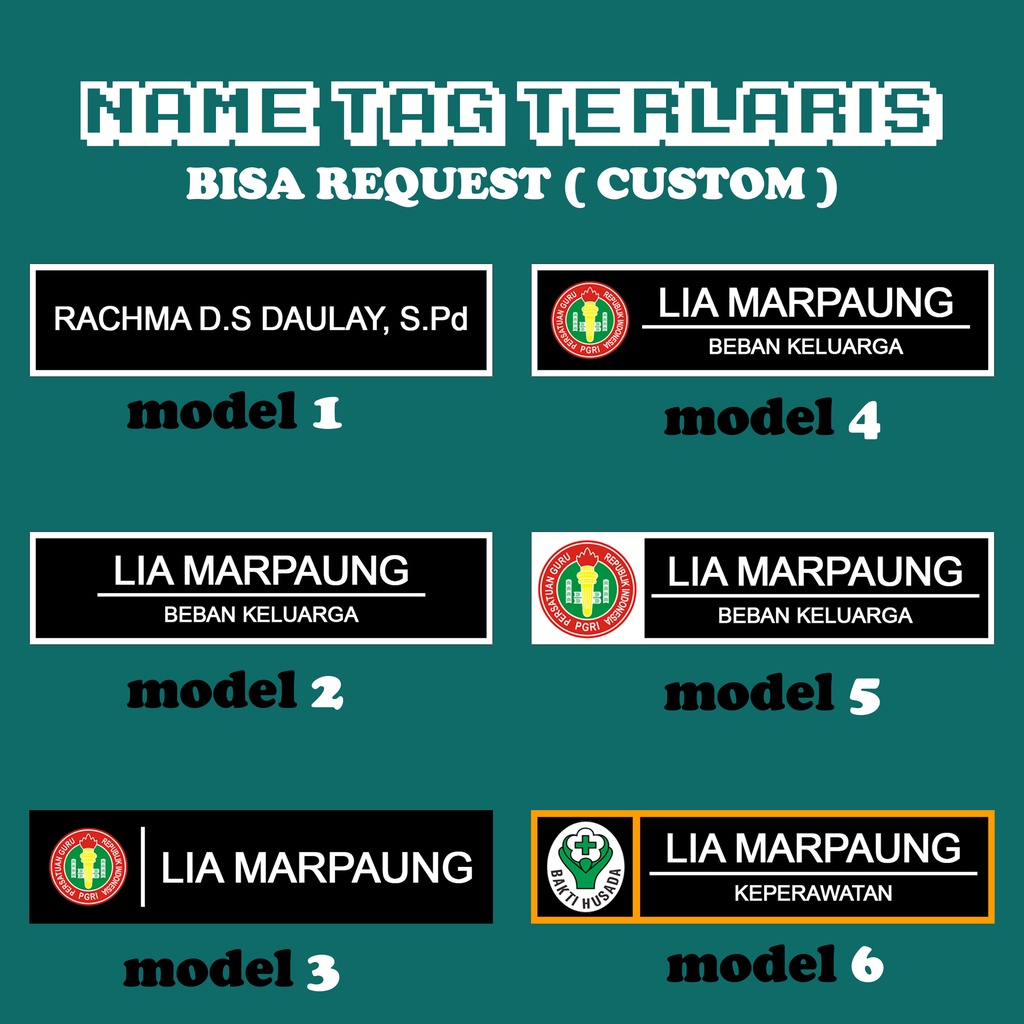 L Acrylic Name tag - safety pin nameplate, custom office as desired ...