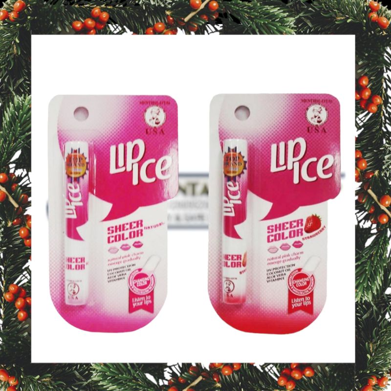 Lip Ice Sheer Color Strawberry & Natural 2G | Shopee Philippines