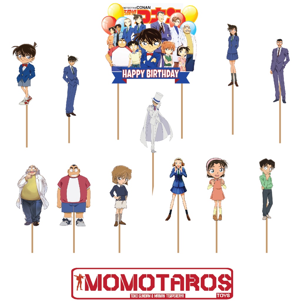 Detective Conan et al cake Topper contains 12 pcs | Shopee Philippines