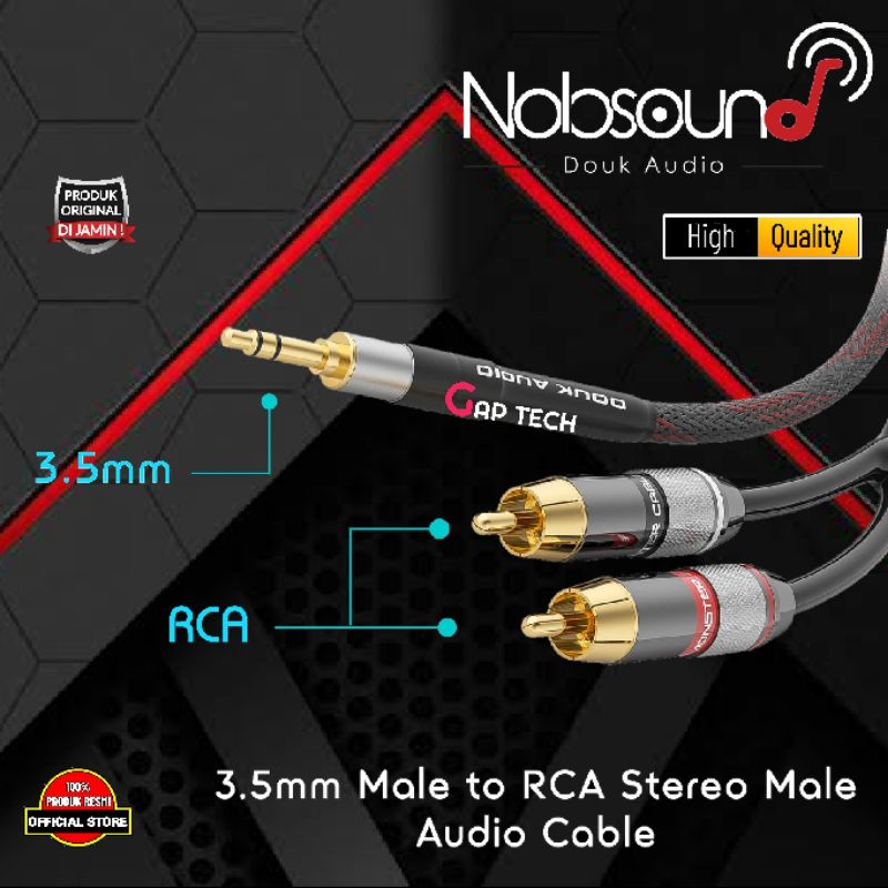 Nobsound Douk Audio 3.5mm Male to RCA Male Audio Cable PJ341 Original ...
