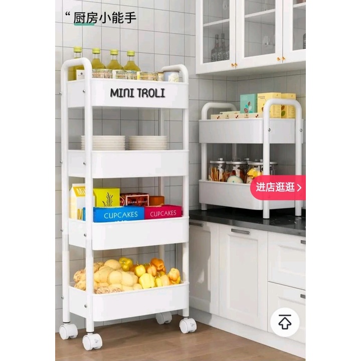 Multipurpose Stacking Rack/SQUARE Rack/MINI Trolley 4 Layers With ...