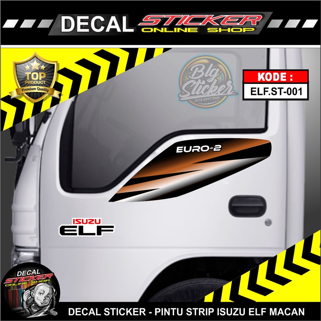 Door STICKER ISUZU ELF MACAN DECAL STICKER STRIP Bottom Glass Variation ...