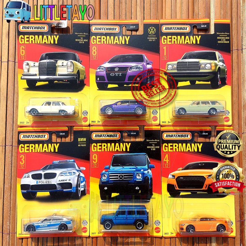 Matchbox GERMANY SERIES - BMW M5 2019 AUDI G500 MERCEDES BENZ WAGON 62 ...
