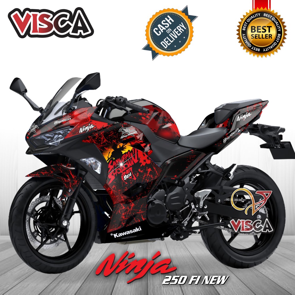 Ninja 250 Fi Decal New Full Body Sticker Ninja 250 Fi Striping Ninja ...