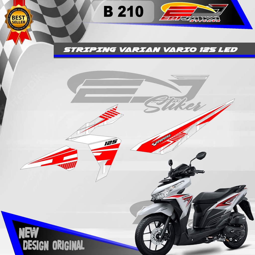 Decal VARIO 125 LED SIMPLE VARIAN / HONDA VARIO 125 LED SEMI FULL BODY ...