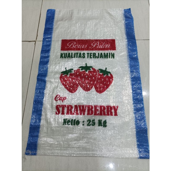 25 kg sack of rice with Strawberry stamp contains 25 sheets | Shopee ...