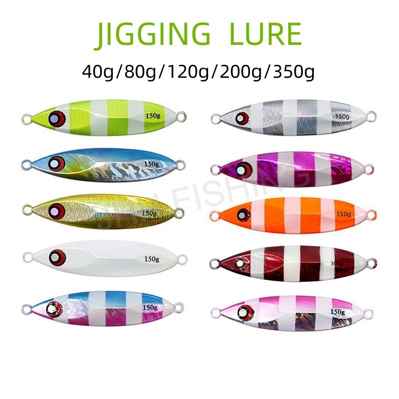 【10 Colors】Deep sea fishing Luminous bait boatJigging Fishing lure For ...